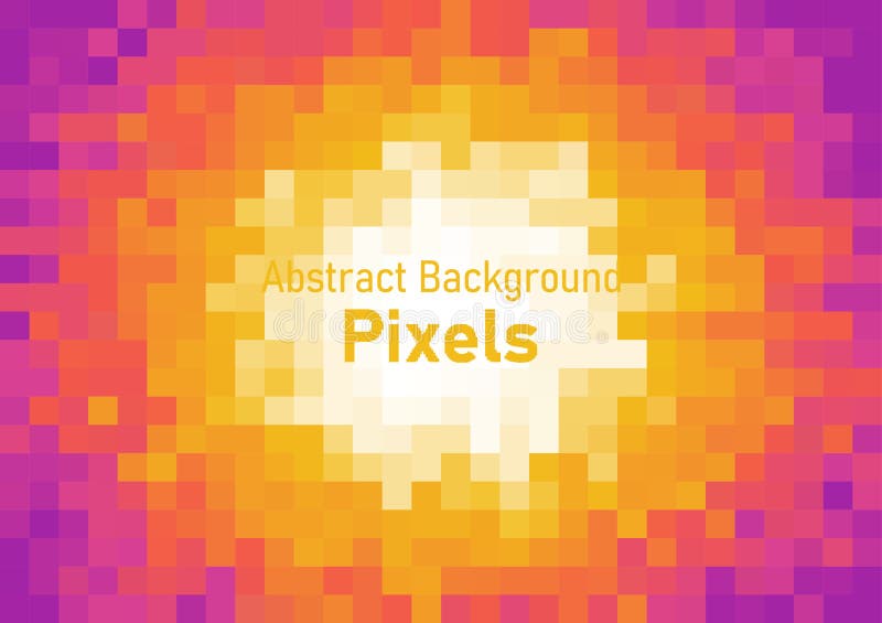 Abstract Pixels Background Yellow and Orange Gradient Colors Geometric ...