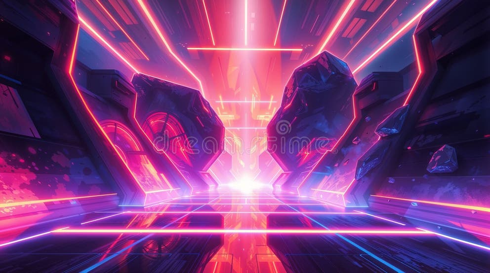 Glowing Techno Elements Stock Illustrations – 3,449 Glowing Techno ...