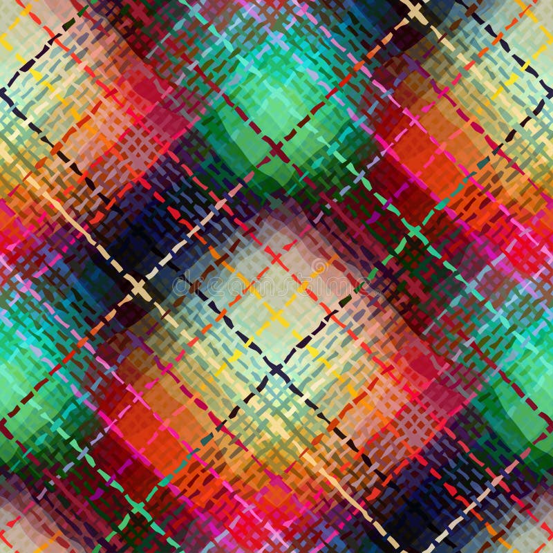 Green Red Diagonal Plaid stock illustration. Illustration of background ...