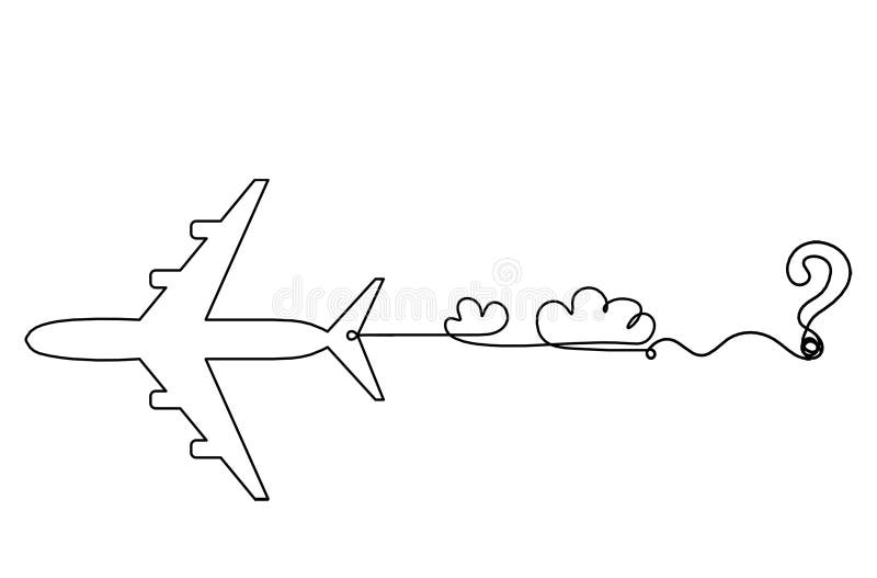 Airplane Question Mark Stock Illustrations – 211 Airplane Question Mark ...