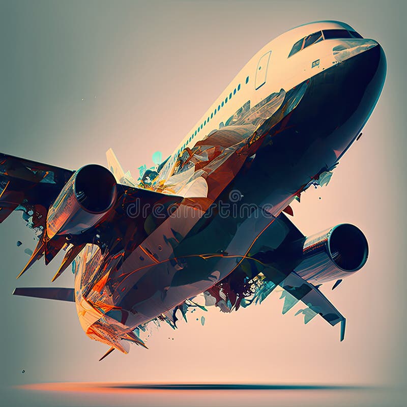 Abstract Planes, High Quality, Made in Ai Stock Illustration ...
