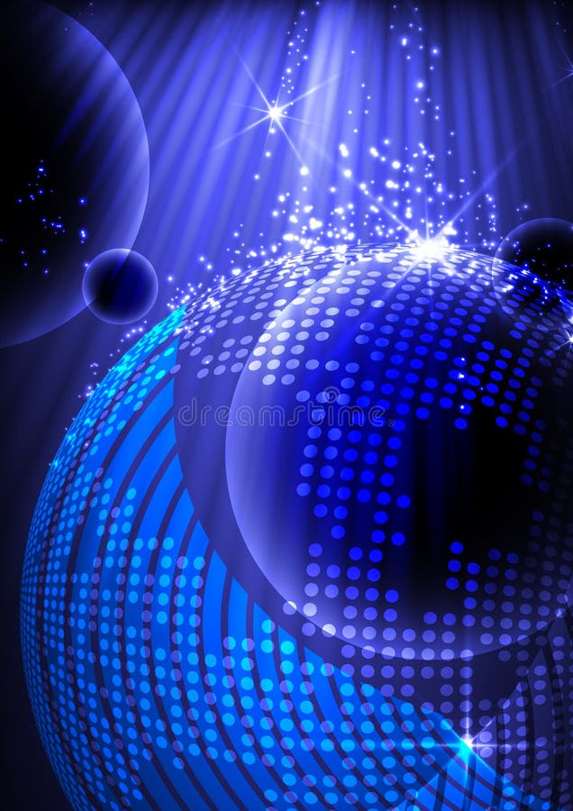 Abstract Planet Background. Stock Vector - Illustration of glass, light ...