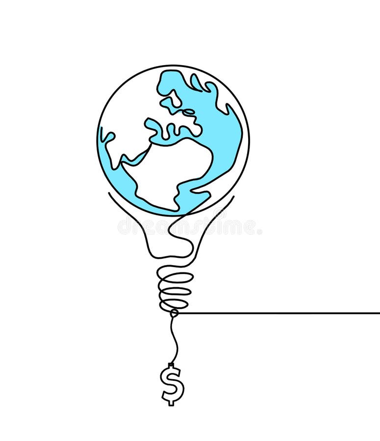 Continuous Line Drawing Light World Stock Illustrations – 256 ...