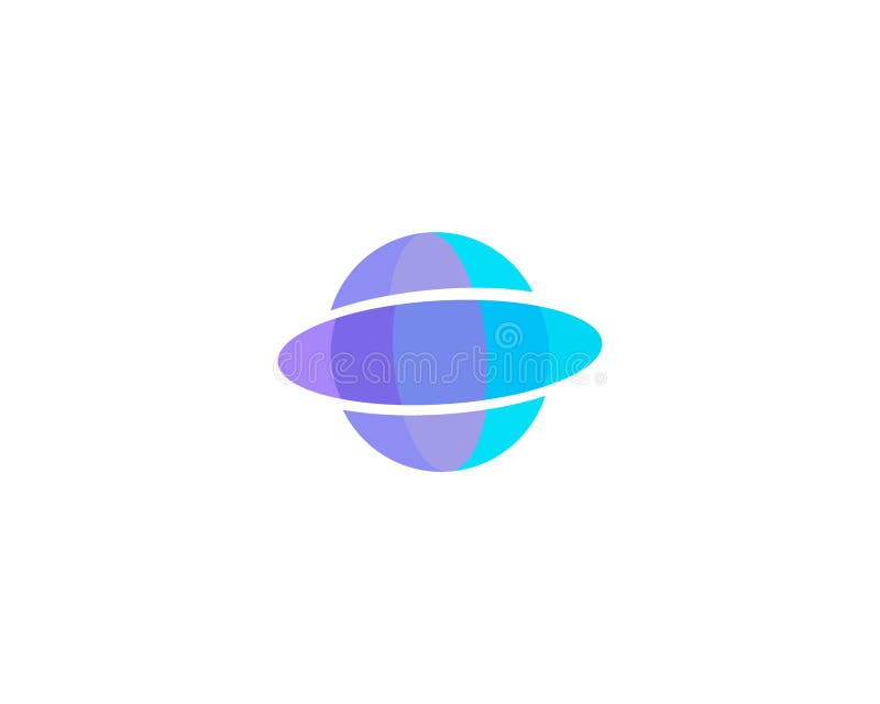 Abstract Planet Gradient Logo. Universal Internet Science Technology ...