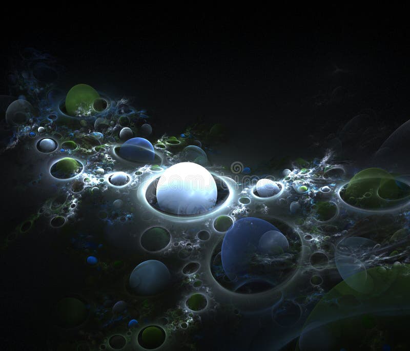 Abstract planets stock illustration. Illustration of astroimage - 22249963