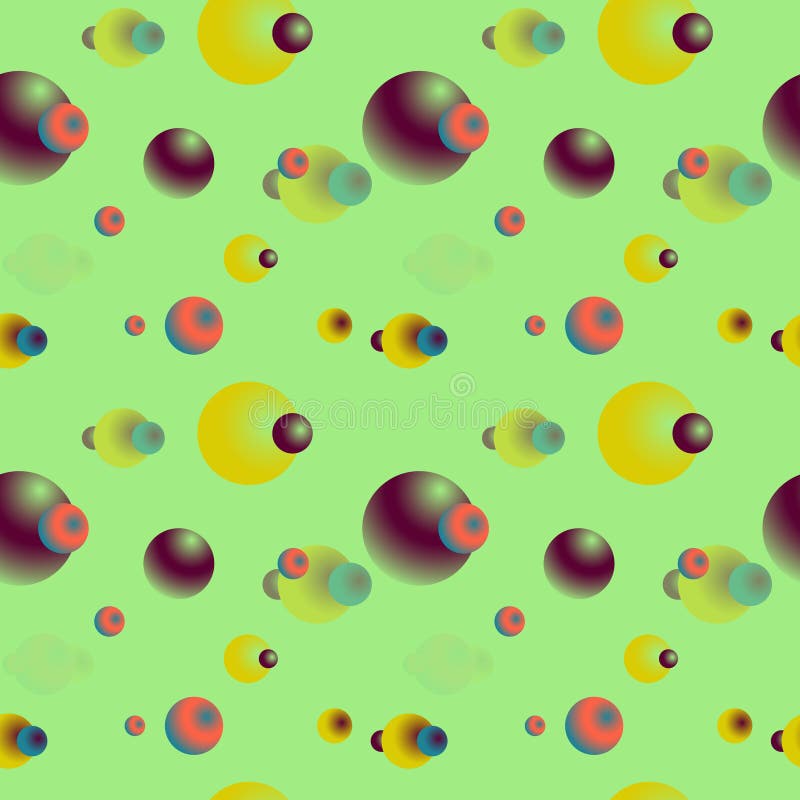 Abstract Planets Seamless Pattern Stock Vector - Illustration of ...