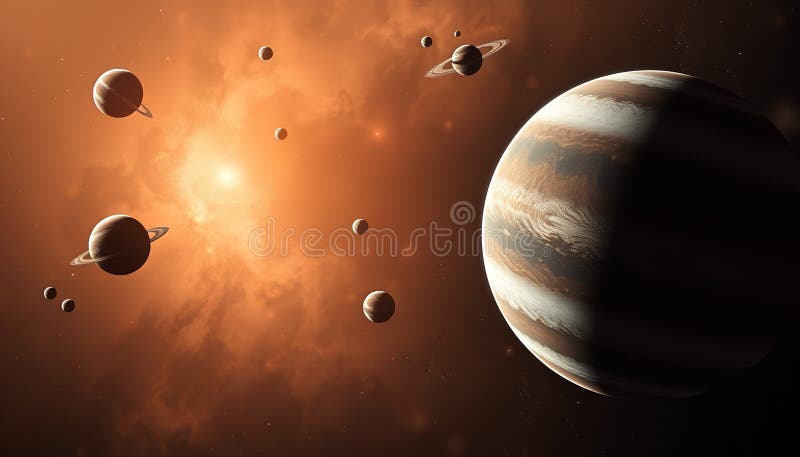 Abstract Planets and Space Background. Abstract Space Stock ...