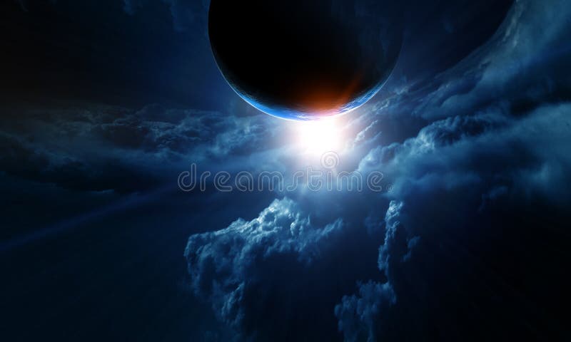 Abstract Planets on Space Texture Stock Photo - Image of galaxy, clouds ...