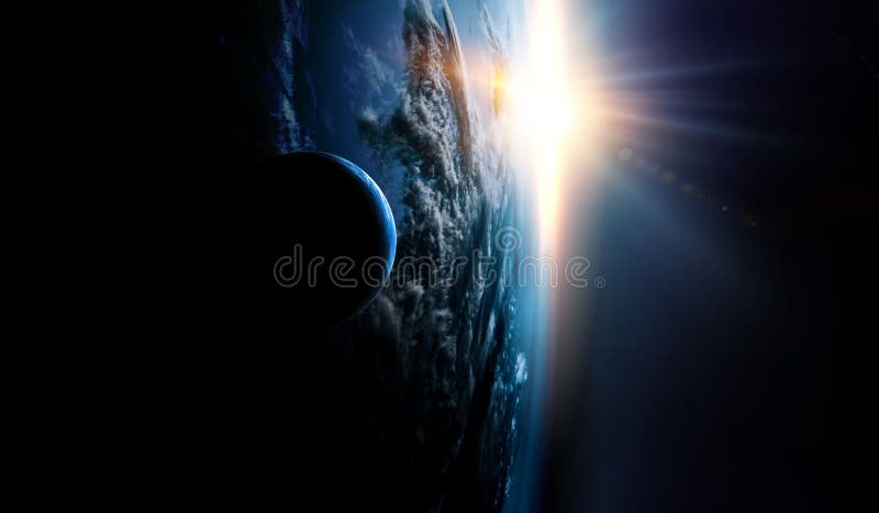 Abstract Planets on Space Texture Stock Image - Image of cosmos, night ...