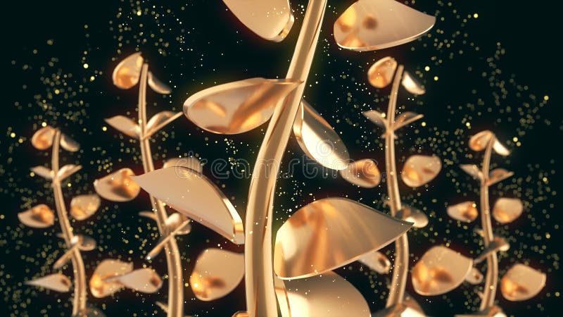 Abstract Plants Animated Motion Design Stock Footage - Video of ...