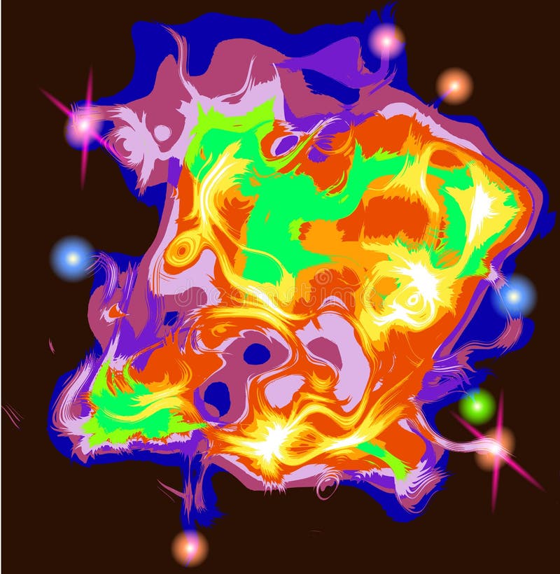 Abstract Plasma Background with Explosion Stock Vector - Illustration ...