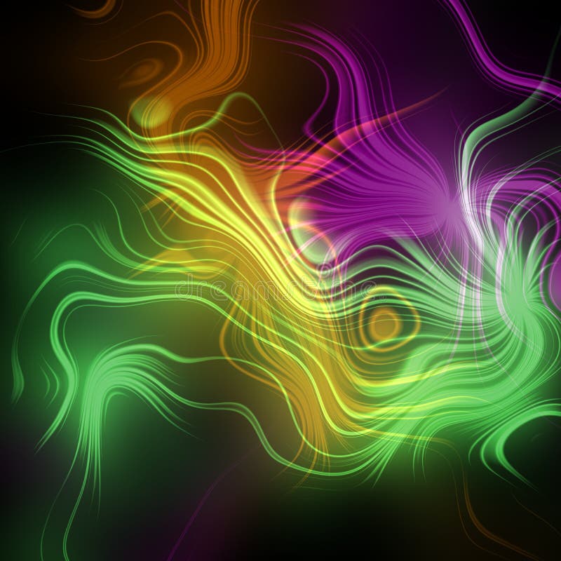 Abstract Plasma Discharge As a Background. Psychedelic Color Image ...