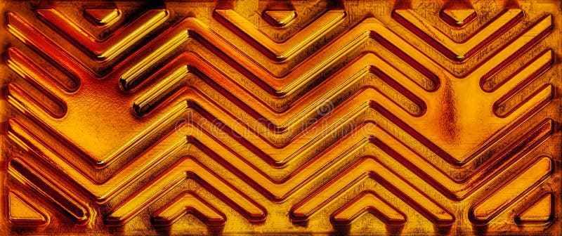 Abstract Plastic Golden Shapes Texture Stock Illustration ...
