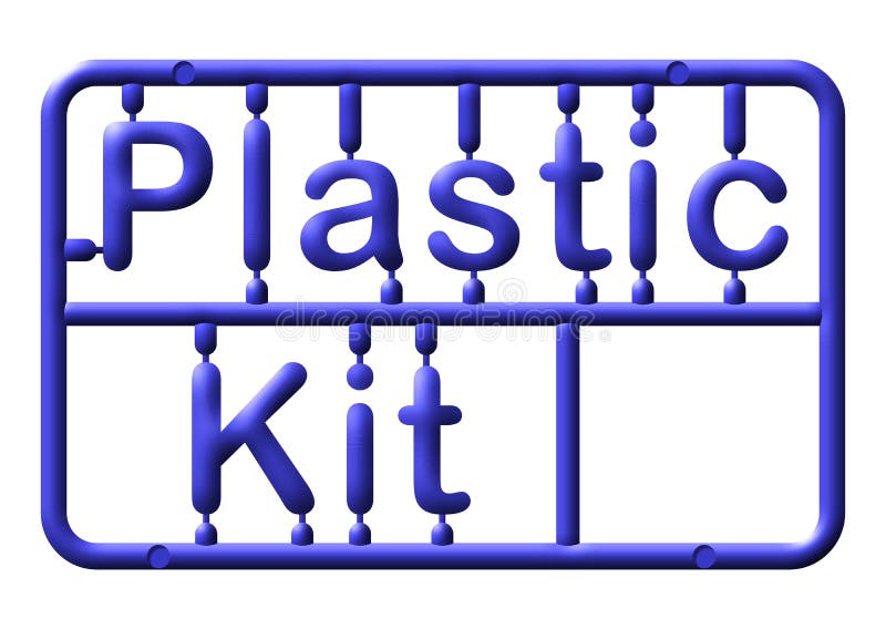 Abstract plastic kit, text stock illustration. Illustration of play ...