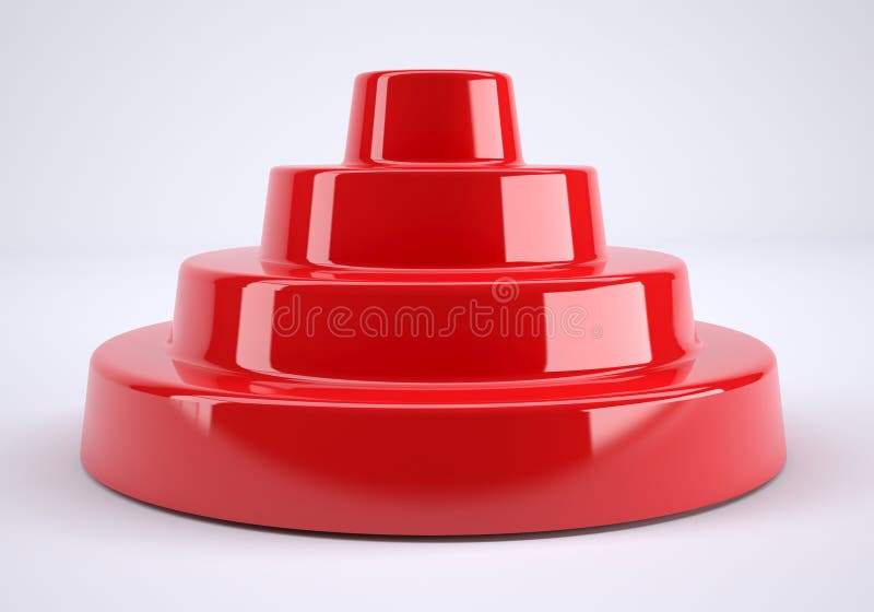 Abstract Plastic Red Object Stock Illustration - Illustration of ...