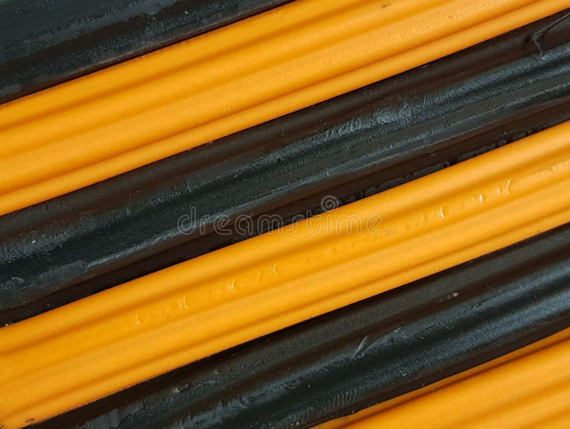 Abstract with Plasticine Bars in Black and Orange Color, Background and ...