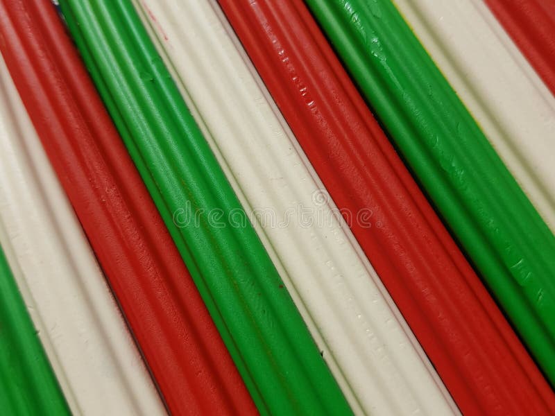 Abstract with Plasticine Bars in Green, White and Red Color, Background ...