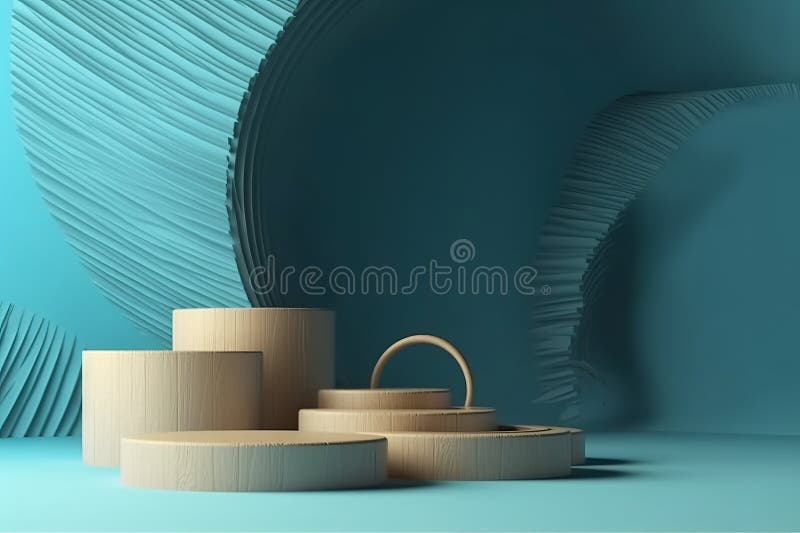 Abstract Platform Podium Product Presentation Backdrop Stock ...