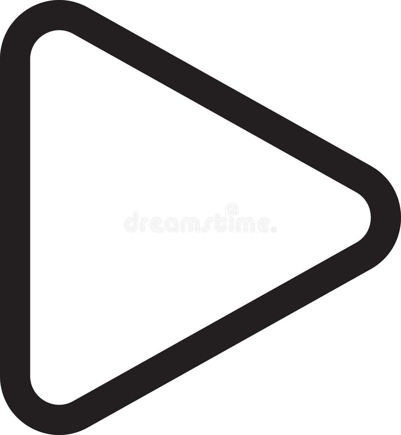 Abstract Play Button Logo Illustration in Trendy and Minimal Style ...