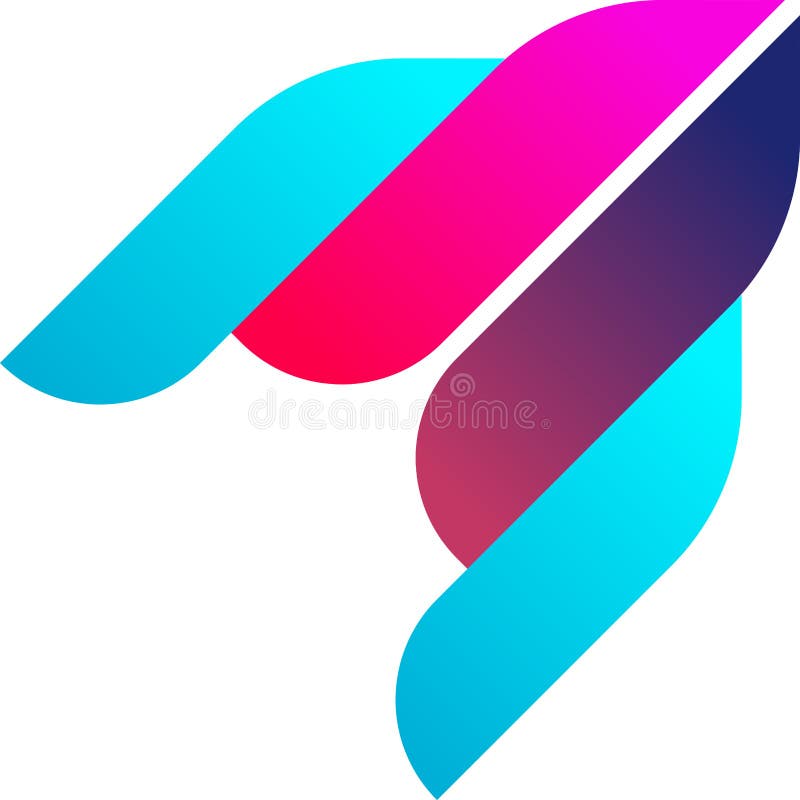 Abstract Play Button Logo Illustration in Trendy and Minimal Style ...