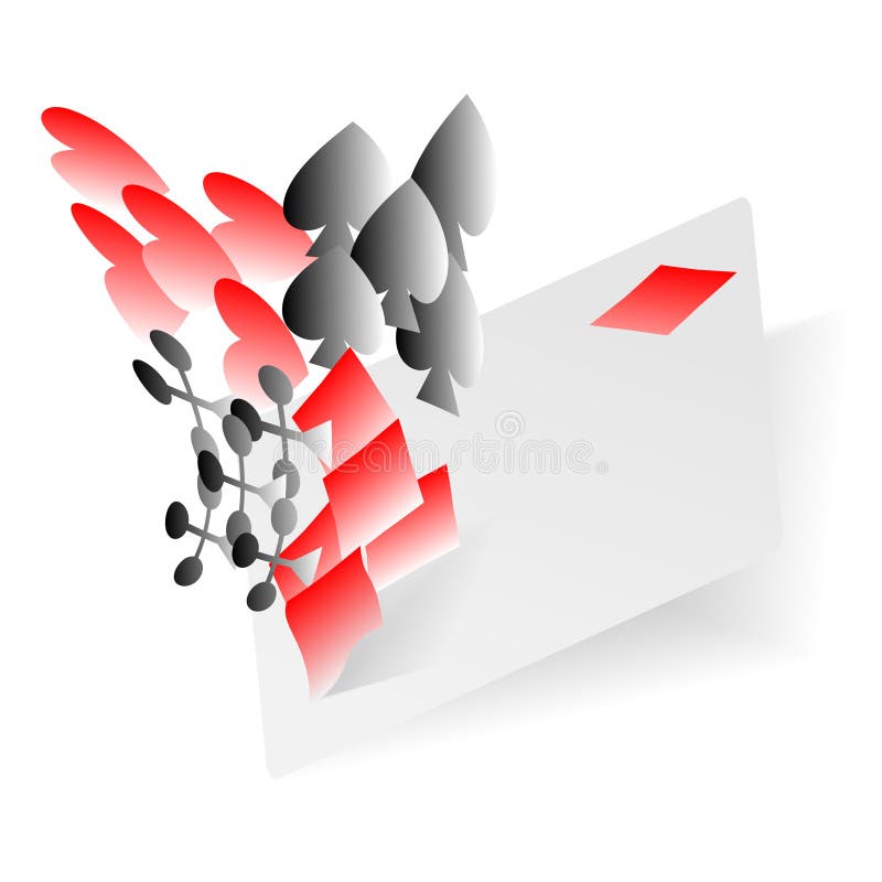 Abstract Playing Card Elements Background Vector Stock Vector ...