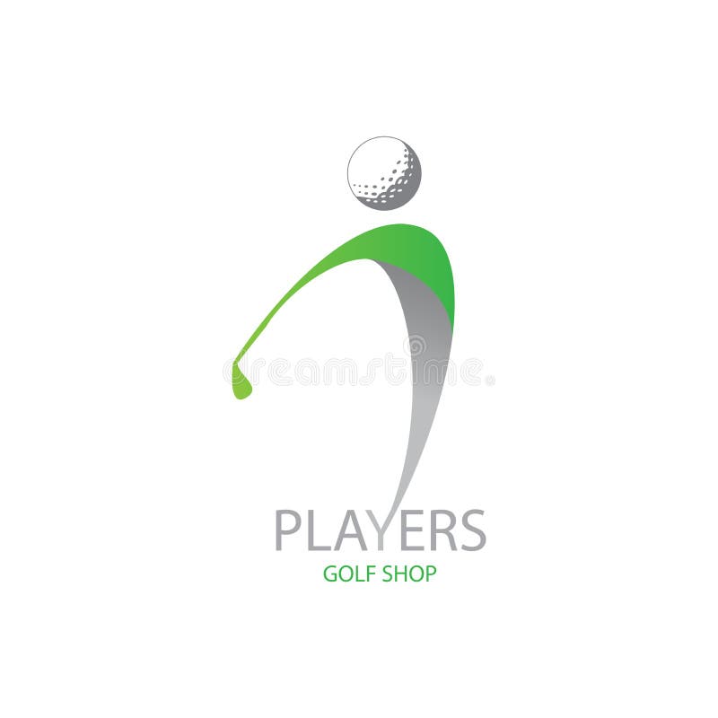 Abstract Playing Golf with Stick Stock Vector - Illustration of icon ...
