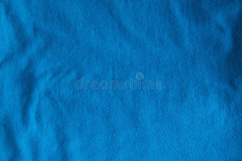 Abstract Pleated Cotton Fabric Background Blue with Soft Wave Texture ...