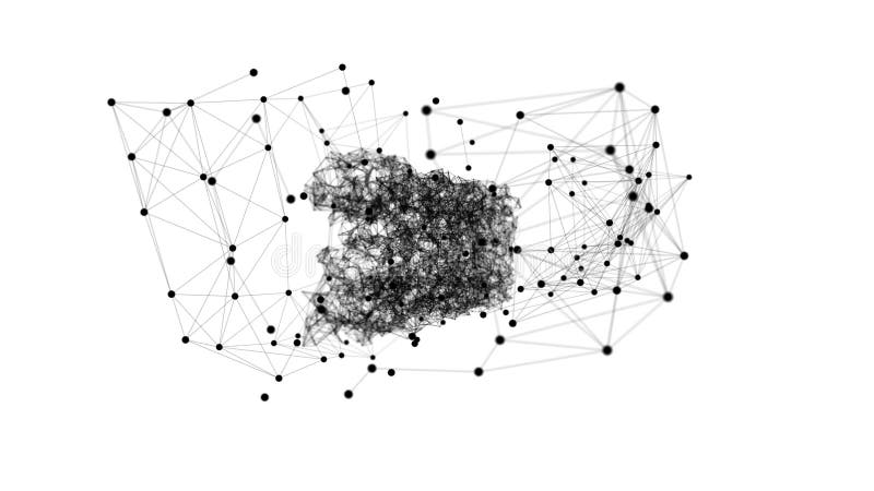 Abstract Plexus Animation Background with Text 2020 Stock Video - Video ...