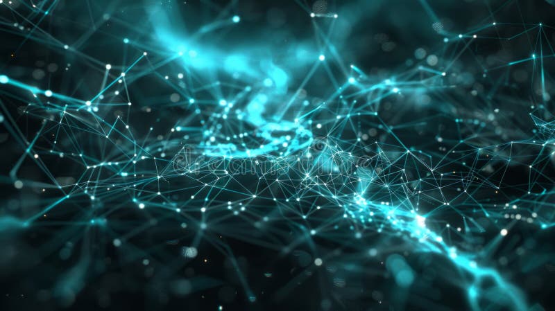 Abstract Plexus Background: Cyber Network, Data Connection, Technology ...
