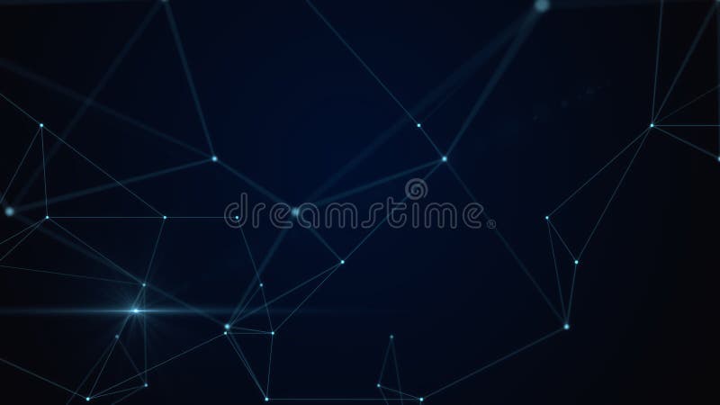 Abstract Plexus Background with Dots and Lines Moving in Space Stock ...