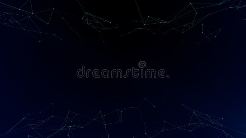 Abstract Plexus Background with Dots and Lines Moving in Space Stock ...