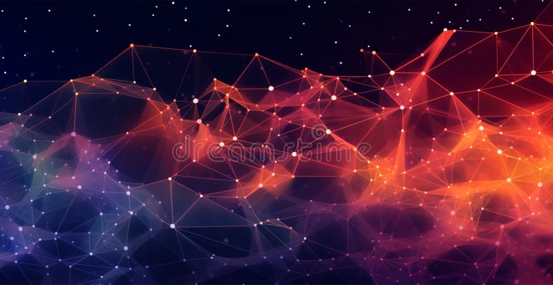 Abstract Plexus Blue Geometry Plexus Background. Digital Technology Network Connection Concept ...