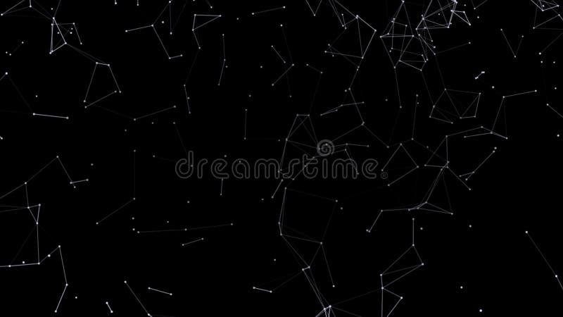 Abstract White Curved Lines In Dynamic Wave Motion Background Animation Pattern Stock Video