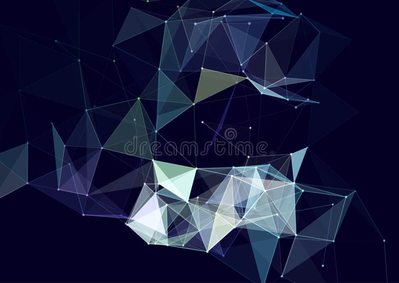 Abstract plexus design stock vector. Illustration of networked - 242004155