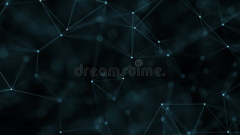 Abstract Plexus Geometrical Background with Lines and Dots Stock ...