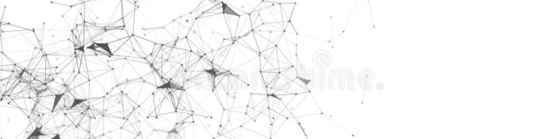 Abstract Plexus of Lines on a White Background.Molecule Structure and ...