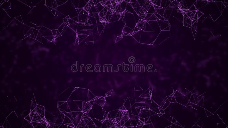 Abstract Plexus Of Moving Glowing Dots And Lines Networkabstract Motion Background Digital