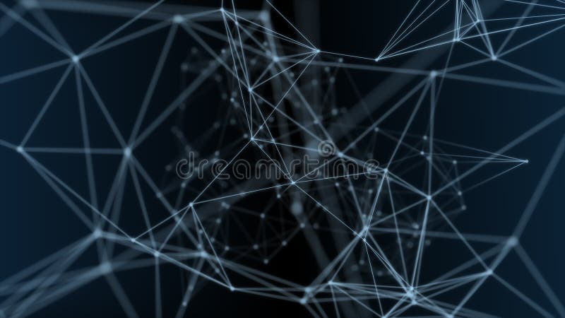 Abstract Plexus Seamless Loop Background With Connected Dots And Lines