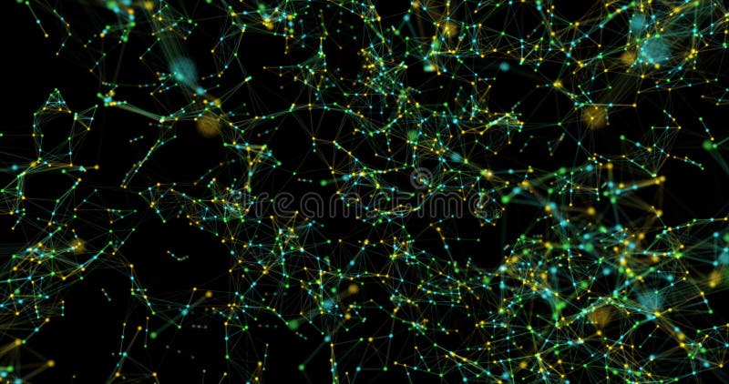 Abstract Plexus Animation Background with Text 2020 Stock Footage ...