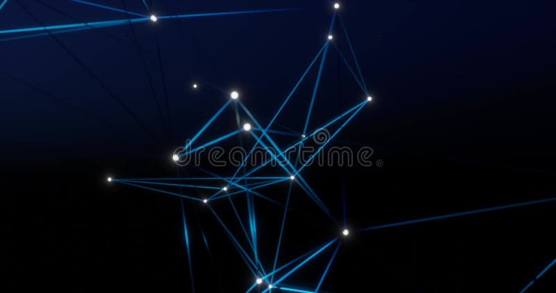 Abstract Geometry 3D Plexus Moving 3D Animation Stock Footage - Video ...