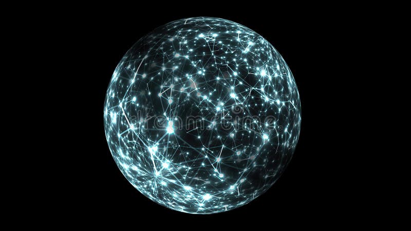Abstract Plexus Technology Science on Rotating Sphere Concept Stock ...