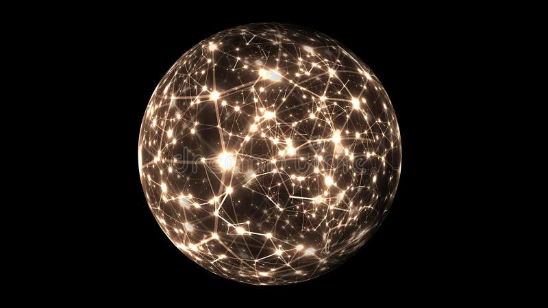 Abstract Plexus Technology Science on Rotating Sphere Concept Stock ...