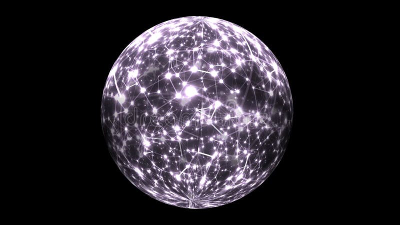 Abstract Plexus Technology Science on Rotating Sphere Concept Stock ...