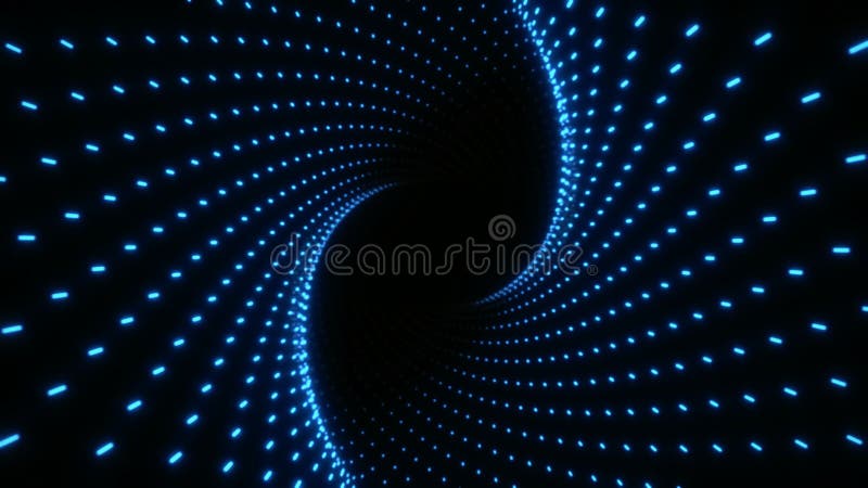 Abstract Plexus Tunnel. Dots and Lines Connection Stock Illustration - Illustration of ...