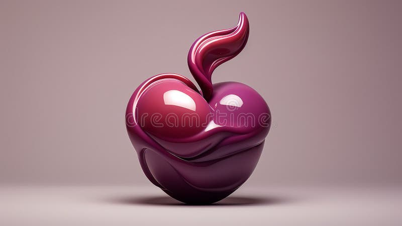 Abstract Plum Isolated on Alpha Layer Mixes Stock Illustration ...