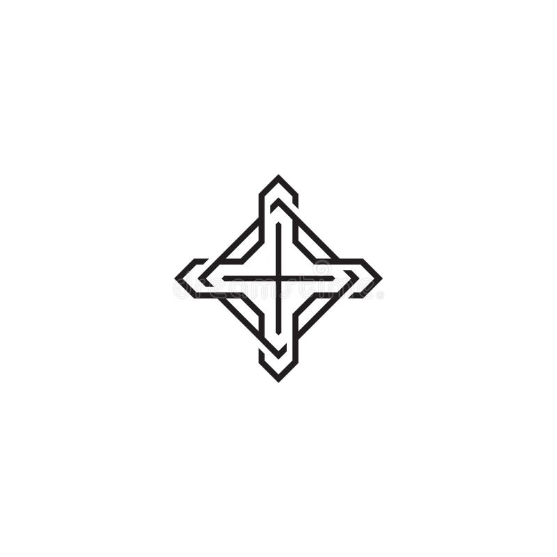 Abstract Plus Logo with Letter X Pattern Design Vector Template Stock ...