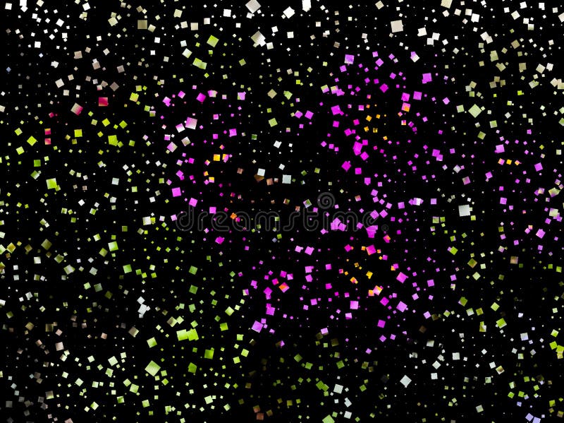 Abstract Point Background on Black, Dots of Different Colors Stock ...