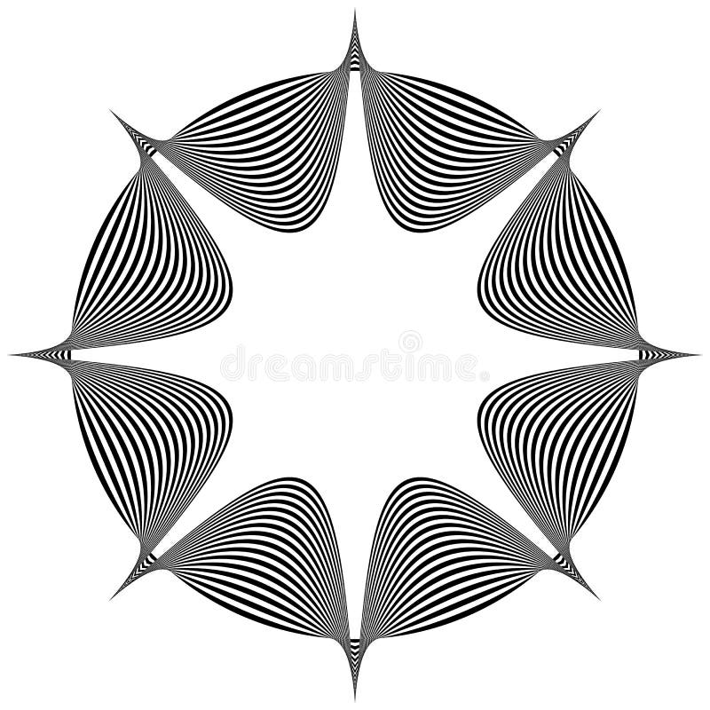 Abstract Pointed Geometric Designs Stock Vector - Illustration of ...