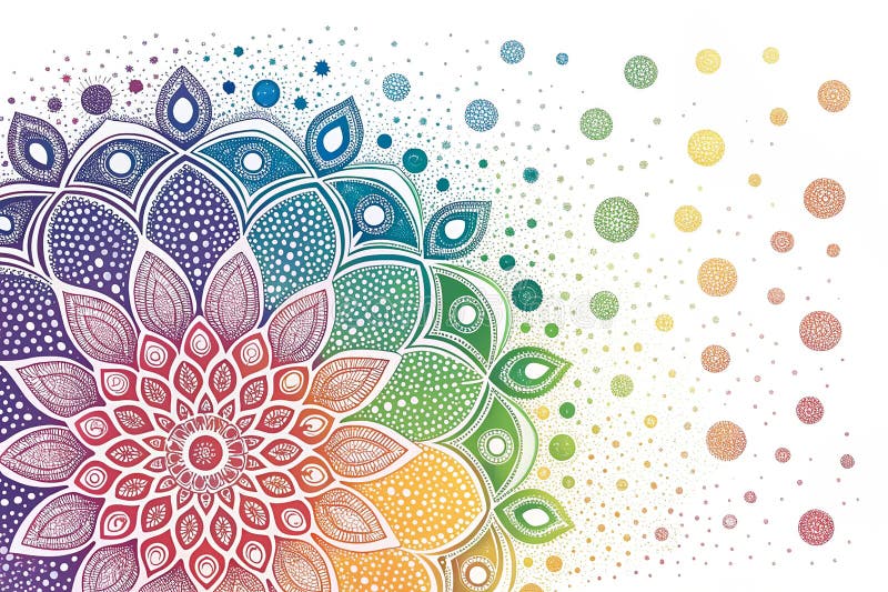 Abstract Pointillism Artwork with Dynamic and Vivid Color Patterns ...