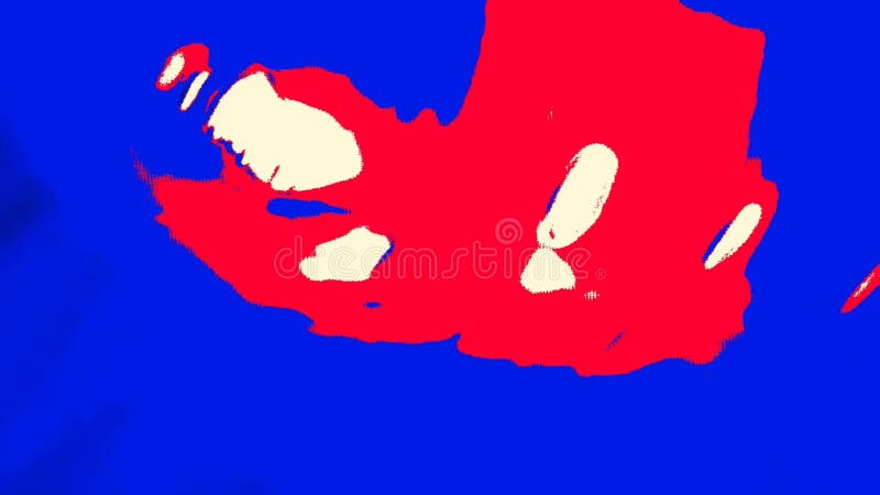 Abstract Pointless Composition. Movement. Colored Red, Blue and White ...